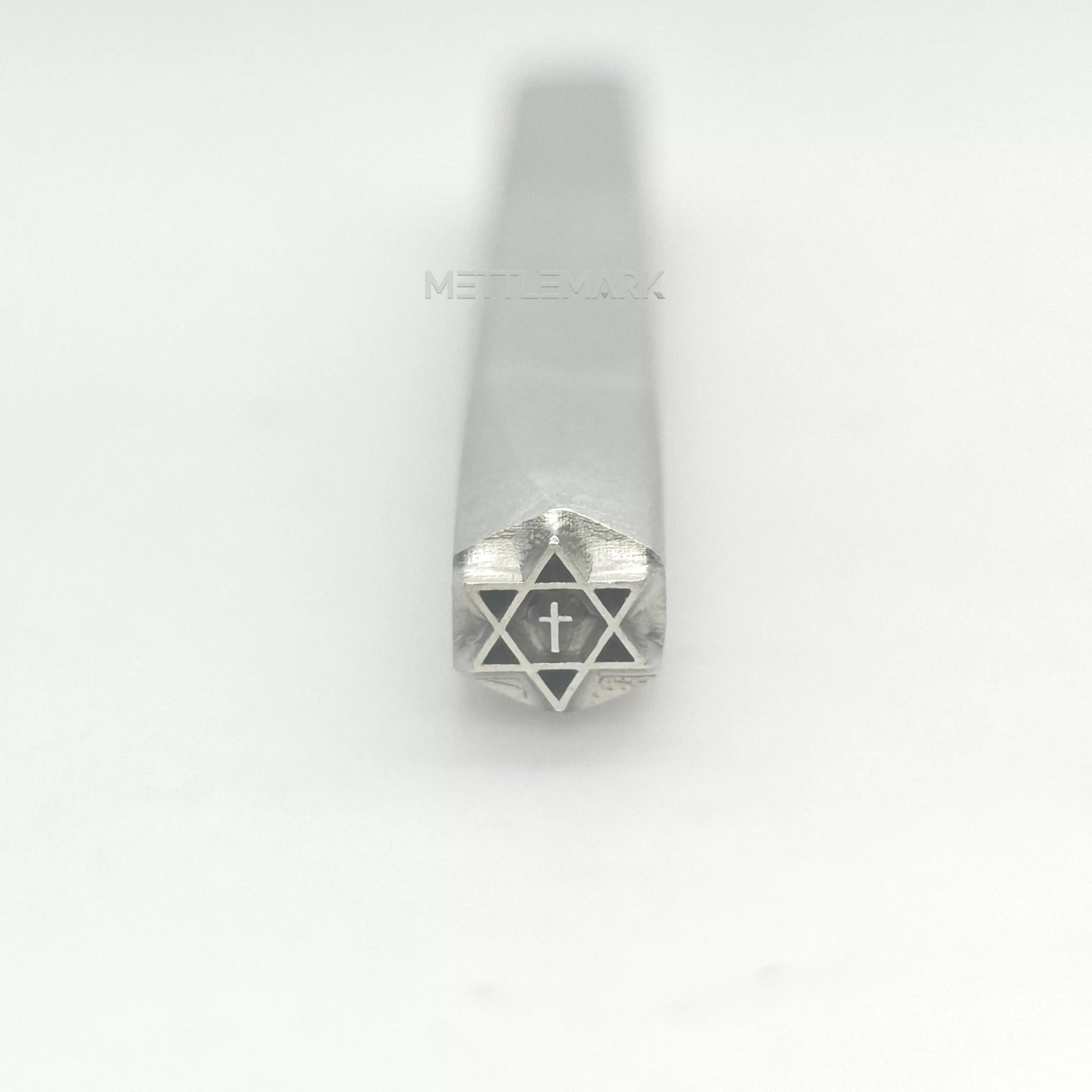 Custom Metal Stamp Cross Six Pointed Star Cross Symbol Metal Design St