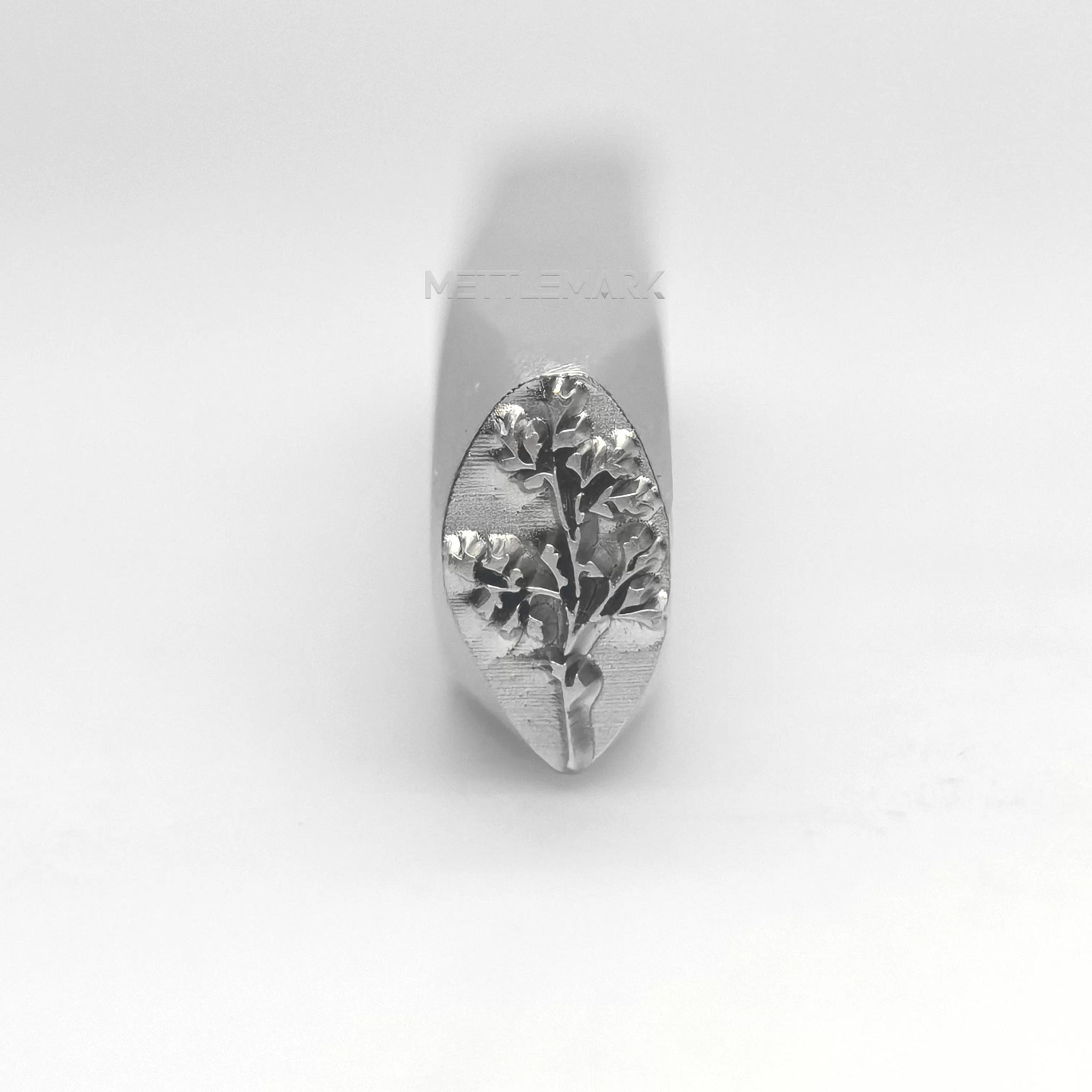 Custom Metal Stamp Flowers Small Shrub 3 Symbol Metal Design Stamp - M