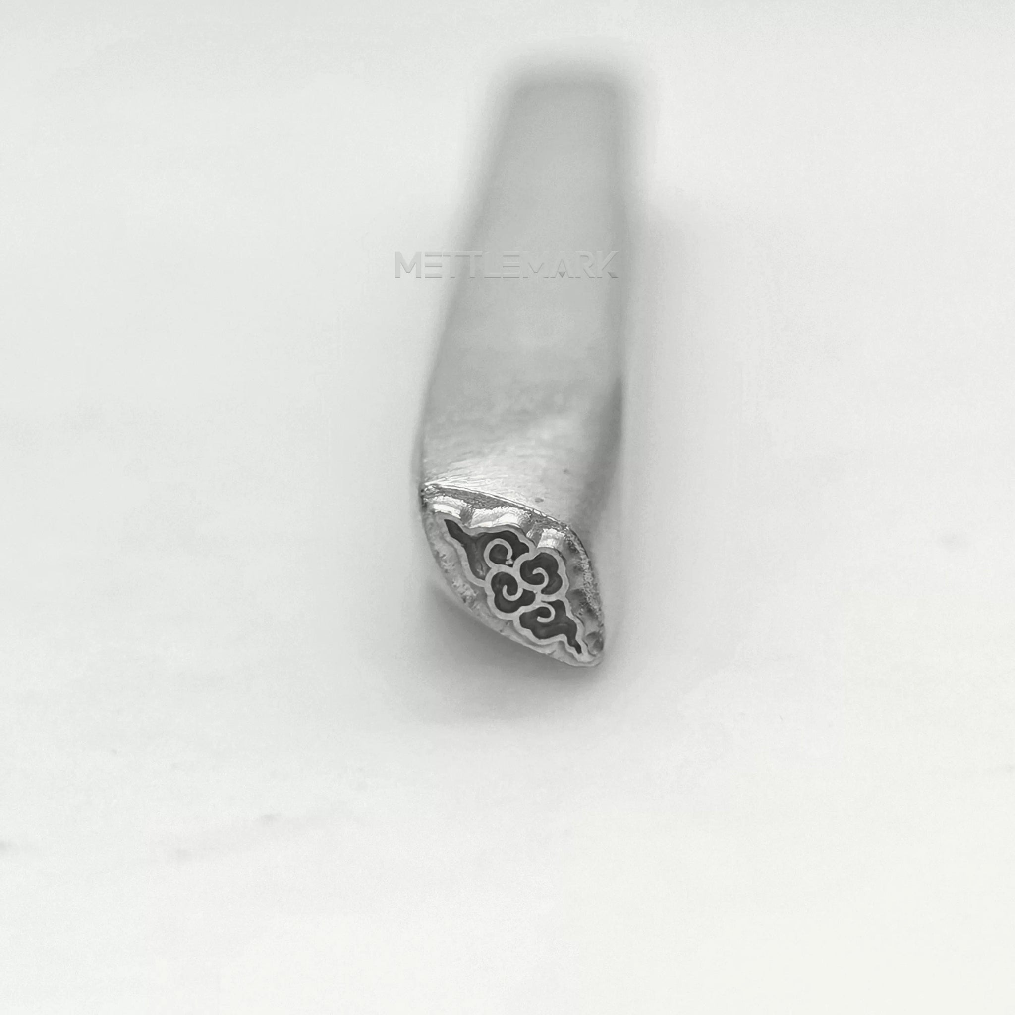 Custom Metal Stamp Lucky Clouds & Square Auspicious Cloud 7 Symbol Met